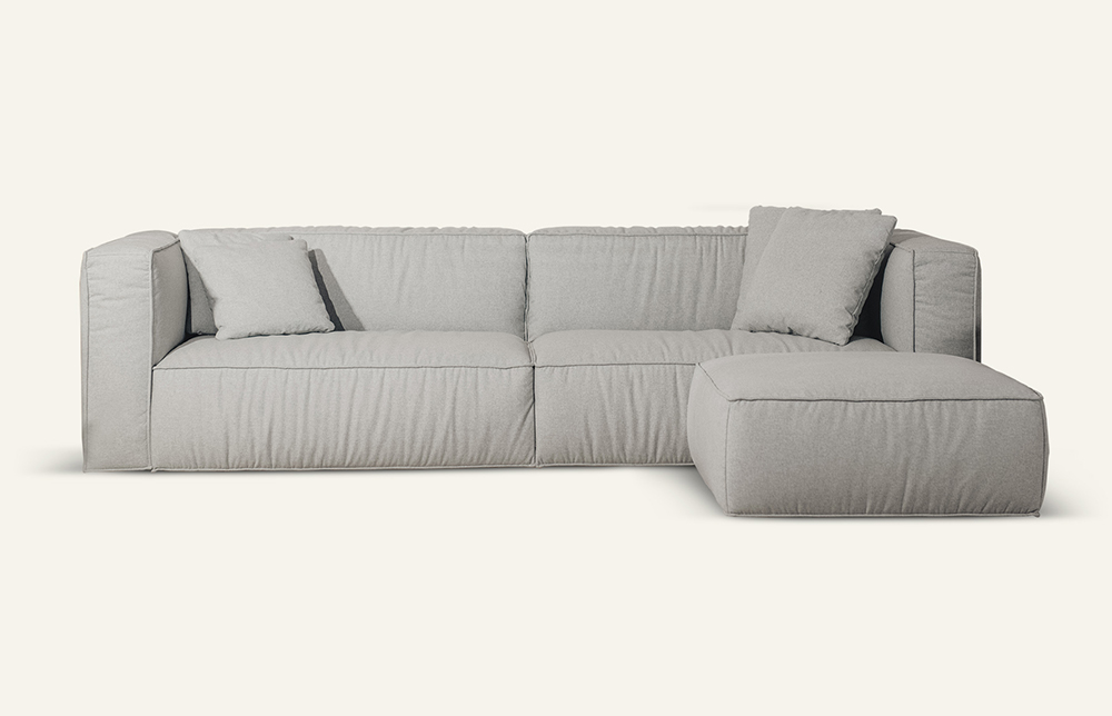 Custom Grinza Gray Comfort Wrinkles Sofa Set | MIGLIO 5792