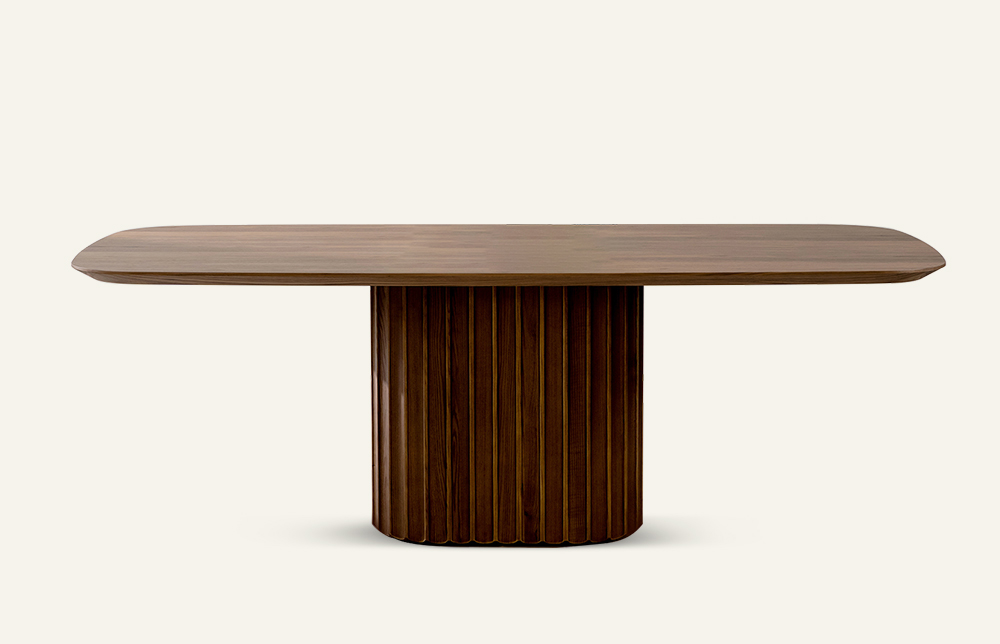 Modern Walnut Wood Rectangle Dining Table for Dining Room&Kitchen - Buy ...