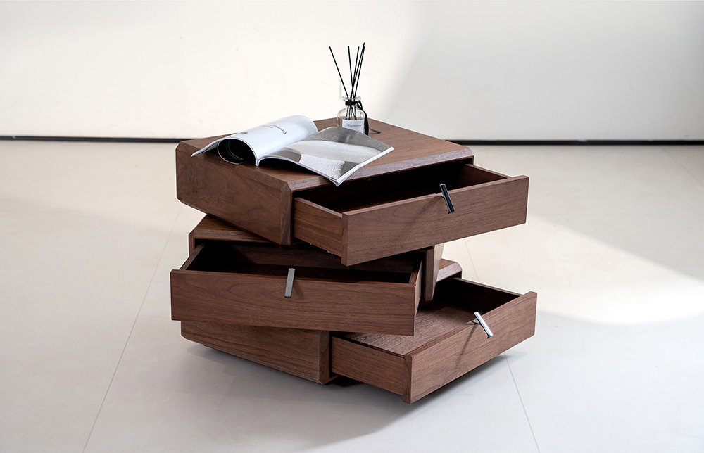 Jenga Wooden Rotate Drawer Nightstand L913 | MIGLIO 5792