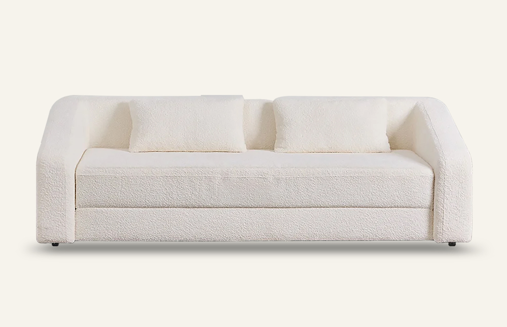 Tremosine Fabric White Sleeper Sofa M156B | MIGLIO 5792